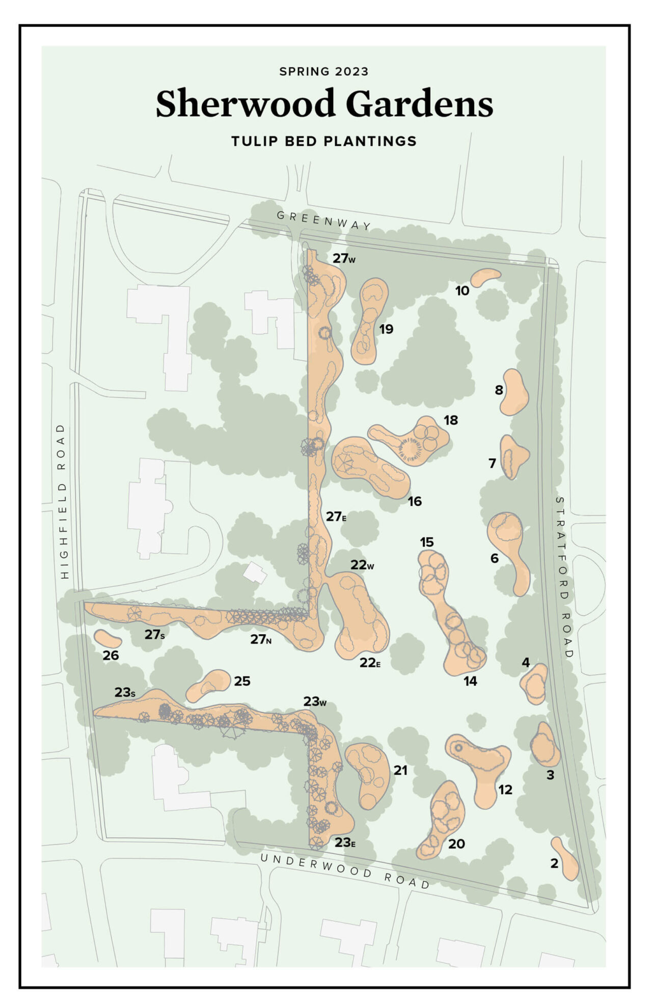 Tulip Guide with Map | Guilford Association