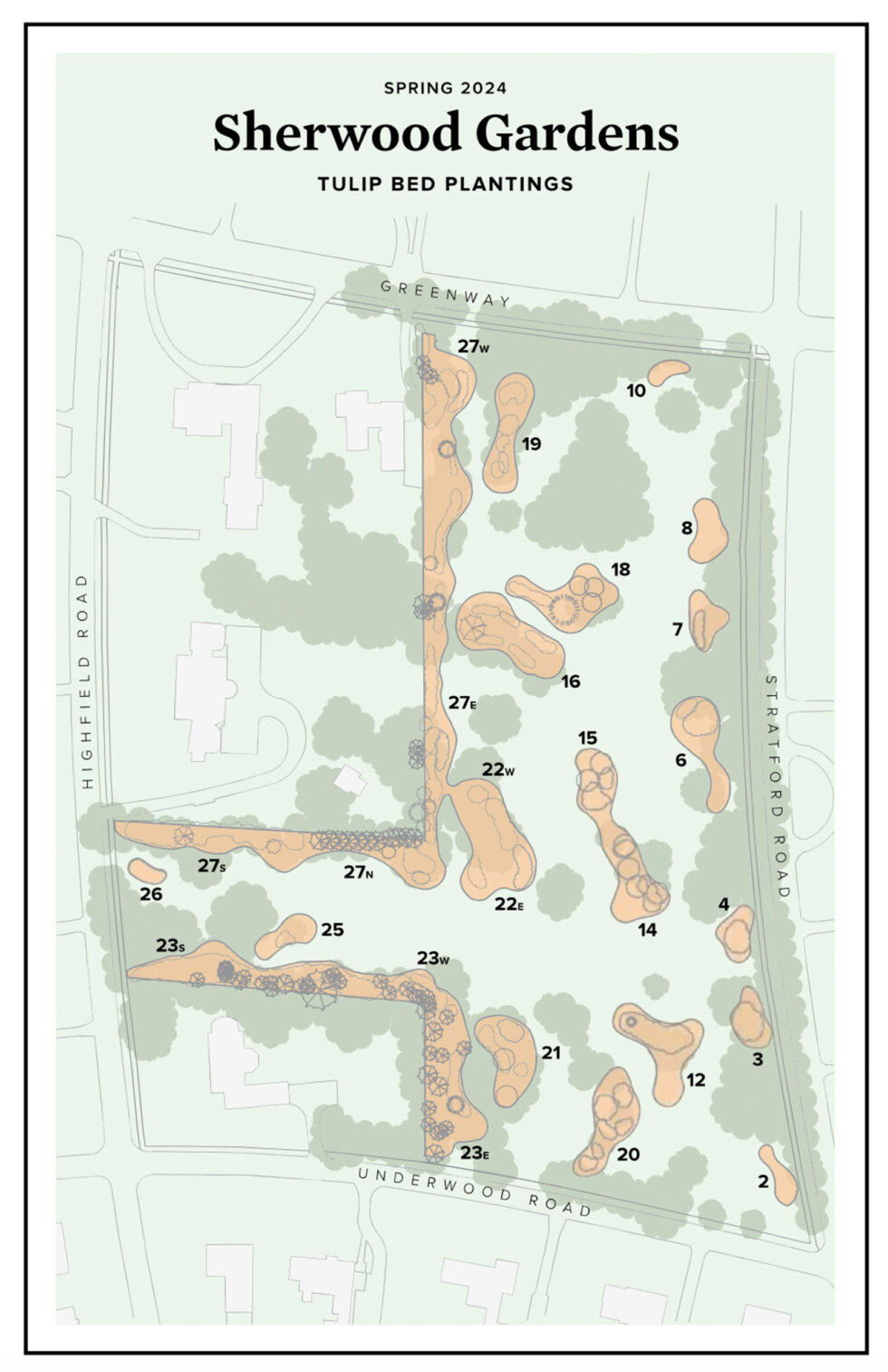 Tulip Guide with Map | Guilford Association